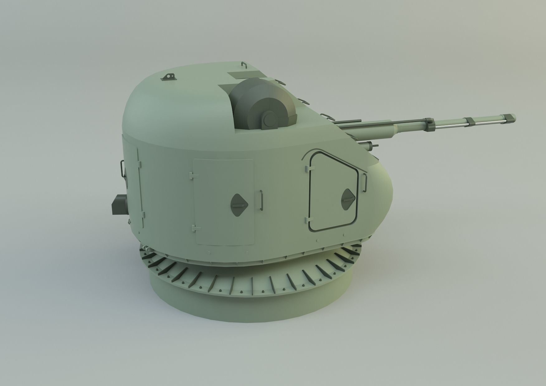 Ak 176 76 mm warship gun 3D model | CGTrader