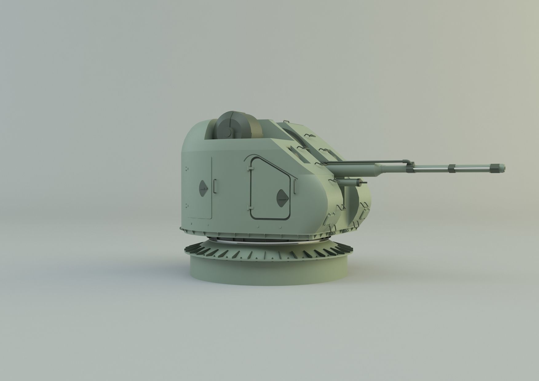 Ak 176 76 mm warship gun 3D model | CGTrader