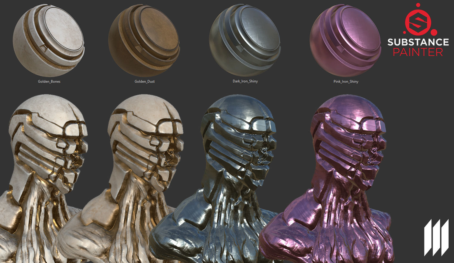 12 Creatures - Sci-fi Smart Materials Pack For Substance Painter ...