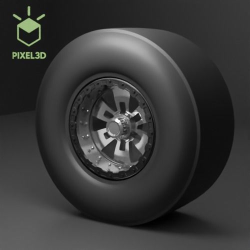 Drag wheel R3 3D model 3D printable | CGTrader