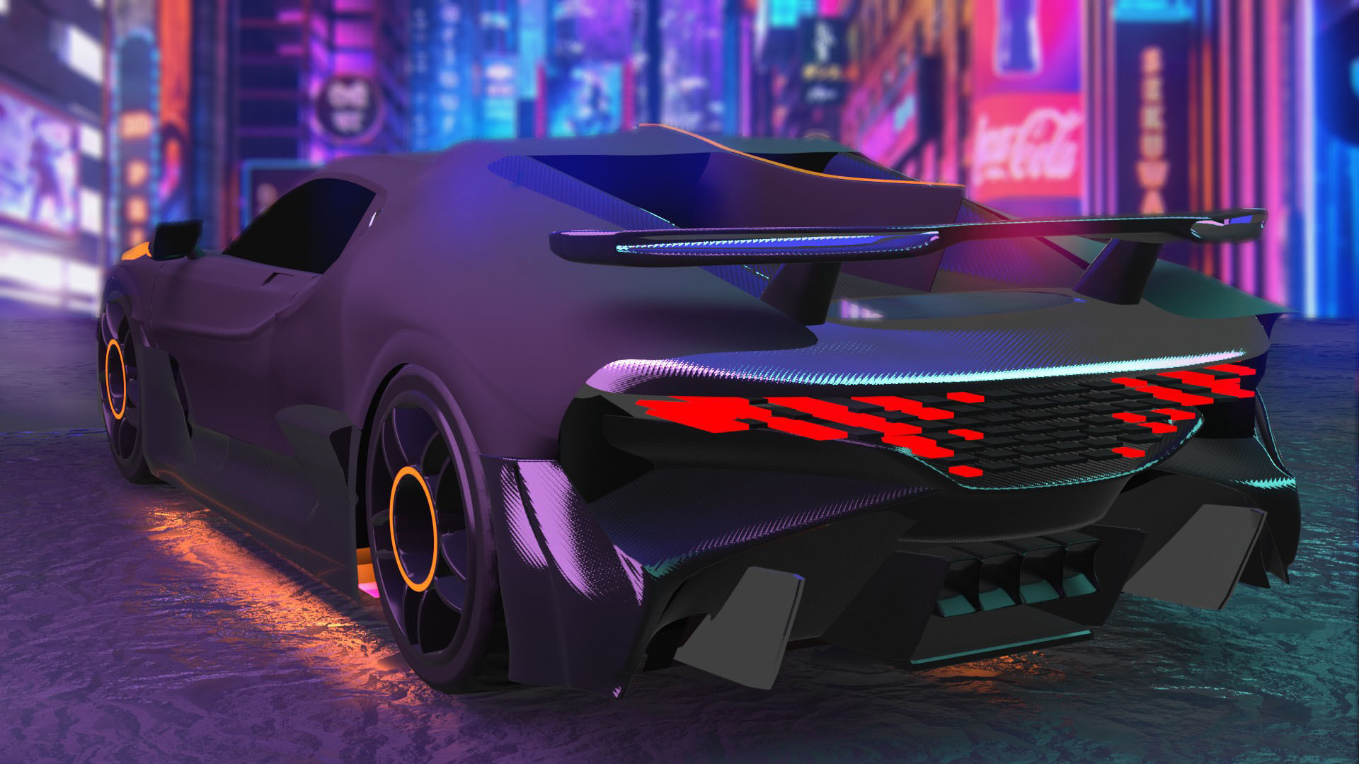 Bugatti Divo Tron version 3D model | CGTrader