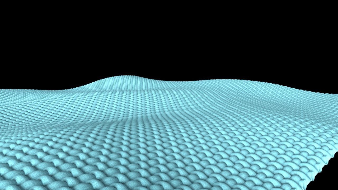 Knitted fabric texture 3D model animated | CGTrader