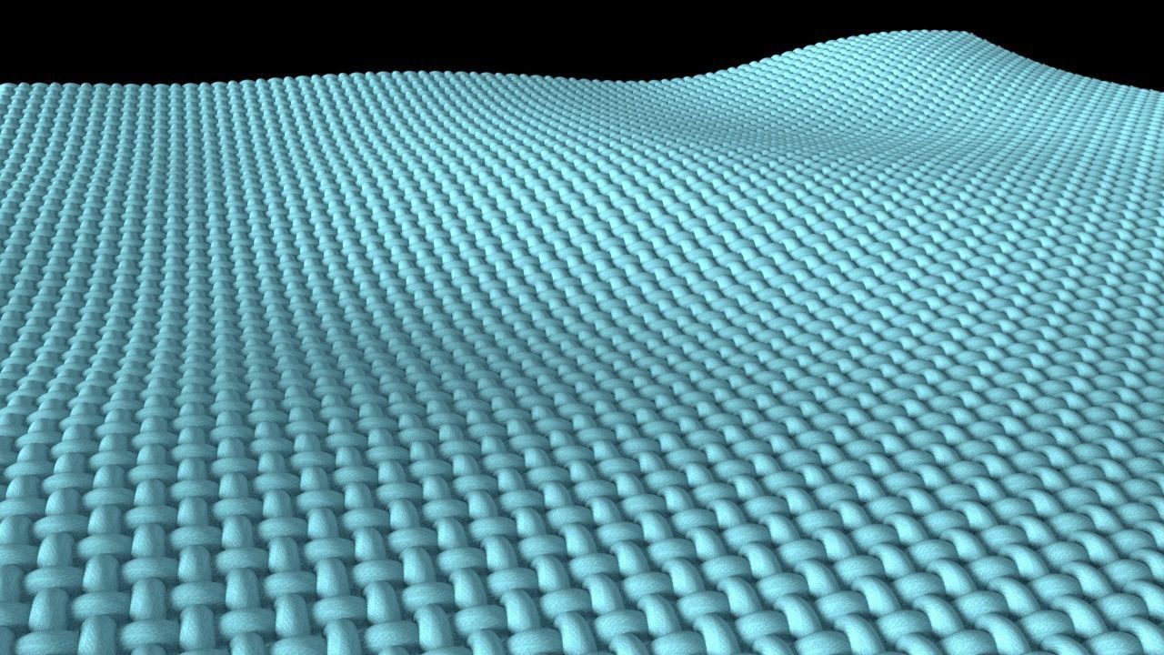 Knitted fabric texture 3D model animated | CGTrader