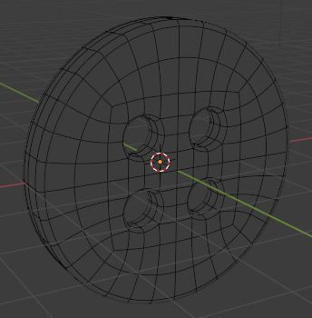 A Blue Orange Shirt Button 3D model | CGTrader