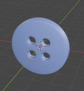 A Blue Orange Shirt Button 3D model | CGTrader