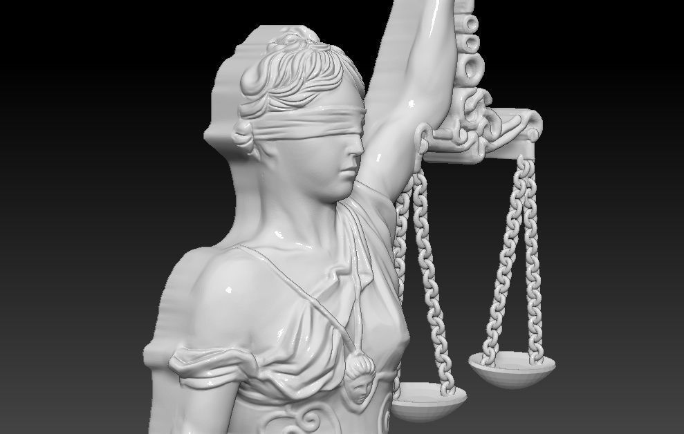 Statue of the law of Themis 3D model 3D printable | CGTrader