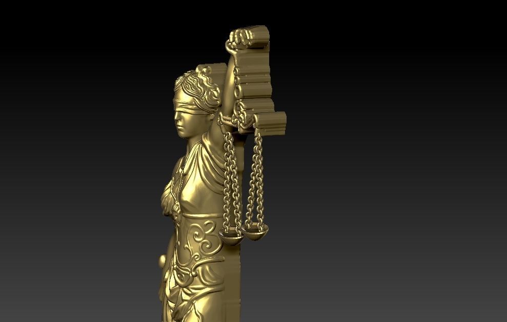 Statue of the law of Themis 3D model 3D printable | CGTrader
