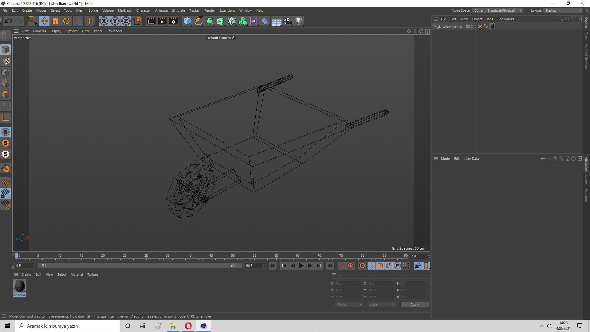 Low Poly Wheelbarrow free VR / AR / low-poly 3D model | CGTrader