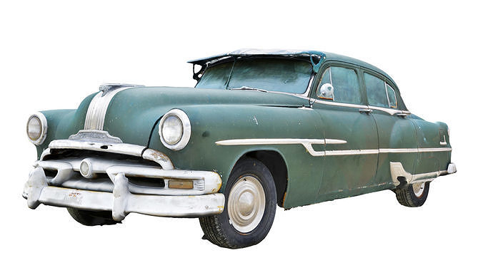 3D model Classic Car Wreck VR / AR / low-poly | CGTrader