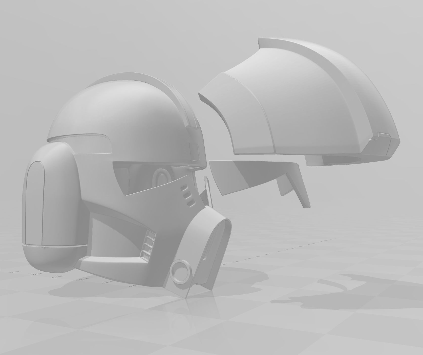 Star War TCW Clone Trooper Pilots Phase 2 Helmet 3D model 3D printable ...