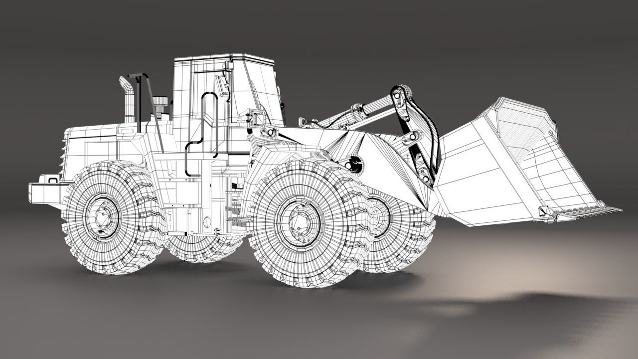 3D model Wheel Loader 3D Model VR / AR / low-poly | CGTrader
