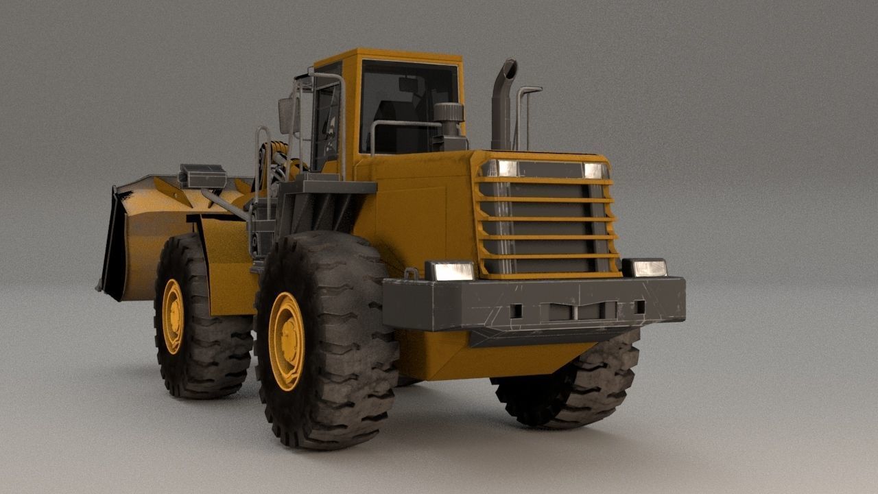 3D model Wheel Loader 3D Model VR / AR / low-poly | CGTrader