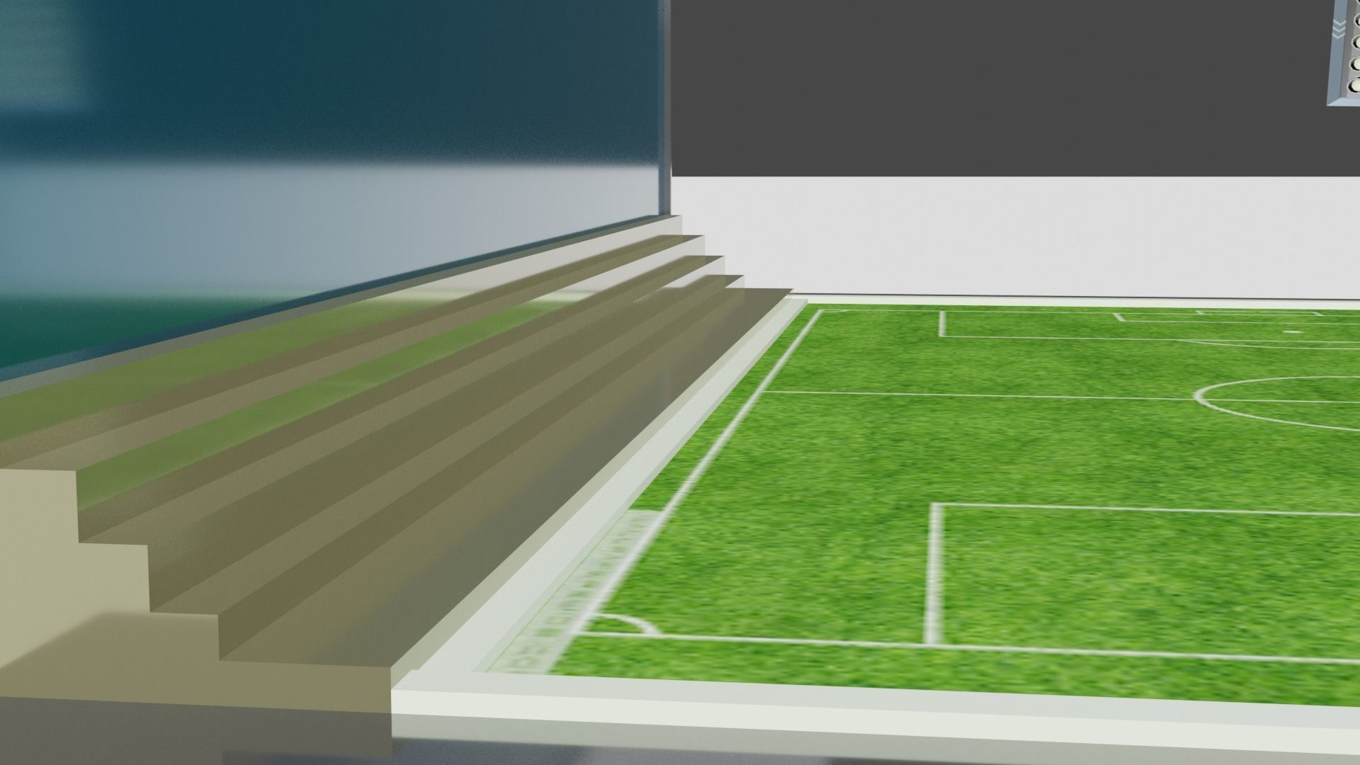 3D model football ground VR / AR / low-poly | CGTrader