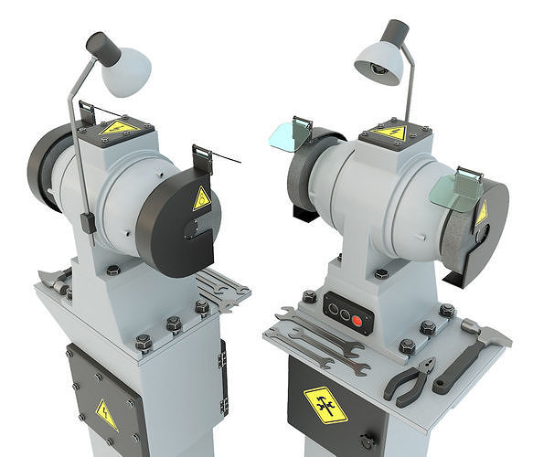 Industrial machine tool - Grinder machine rack-mounted 3D model | CGTrader