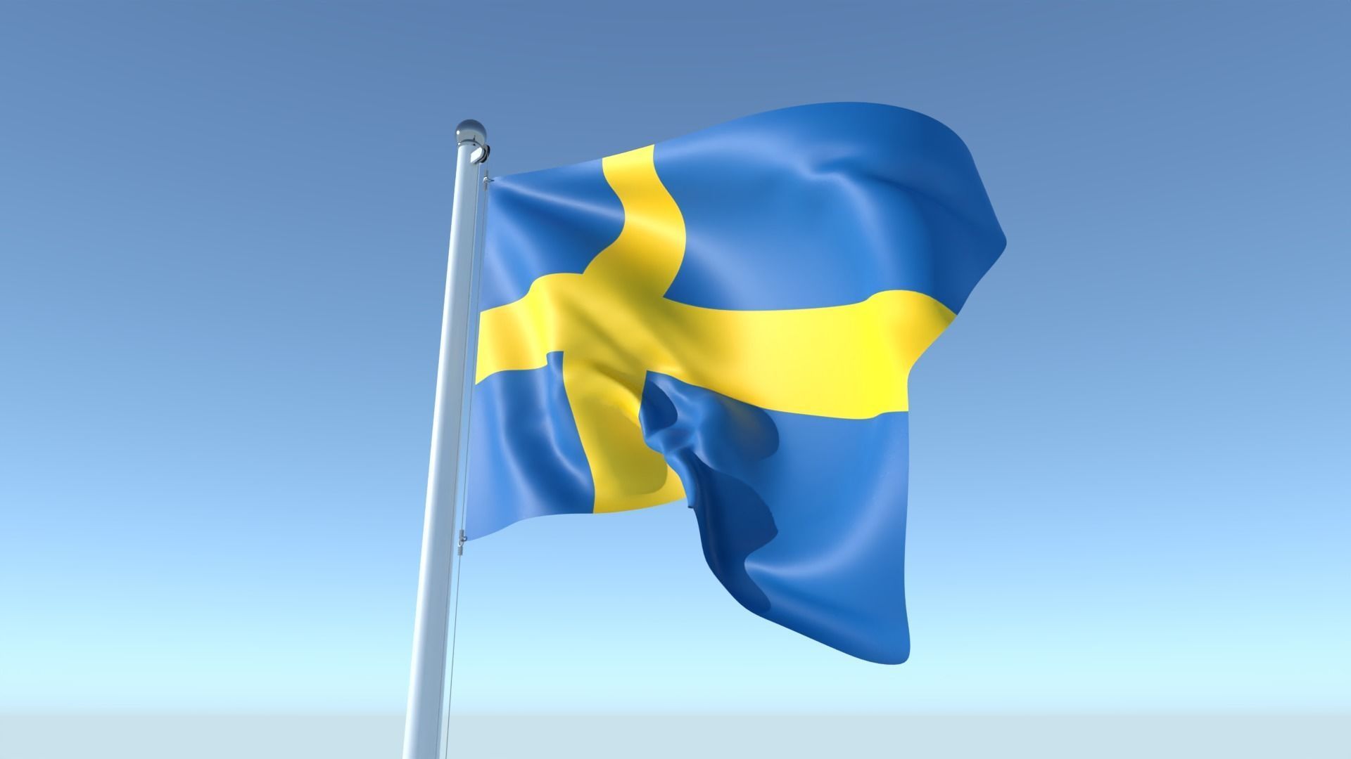 3D model Animated Flag of Sweden VR / AR / low-poly | CGTrader