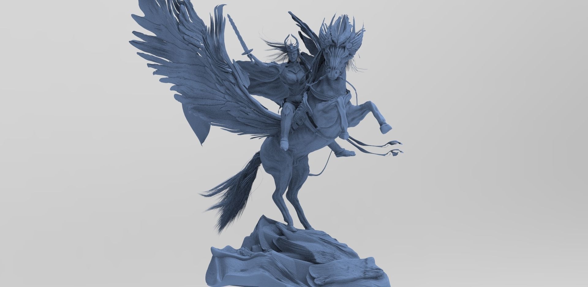 Pegasus Rider 3D model | CGTrader