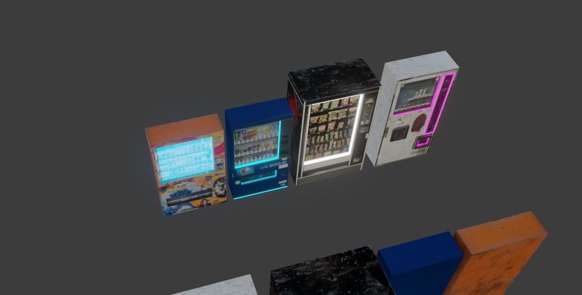 3D model Vending Machine Pack VR / AR / low-poly | CGTrader