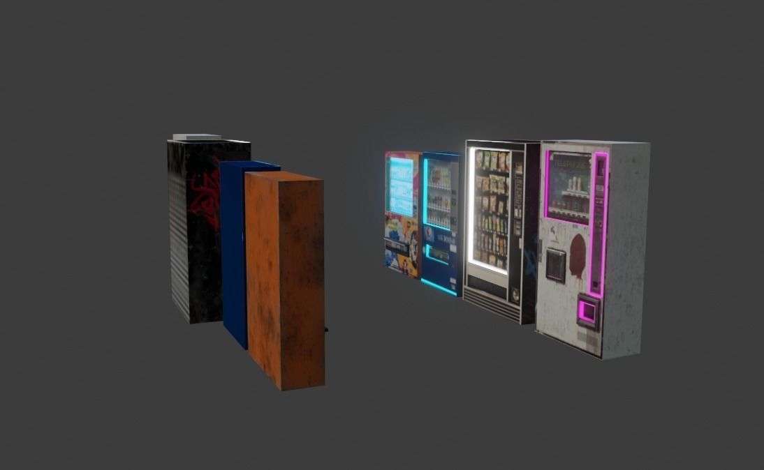 3D model Vending Machine Pack VR / AR / low-poly | CGTrader