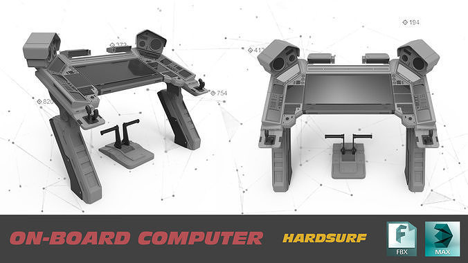 ON-BOARD COMPUTER 3D model | CGTrader