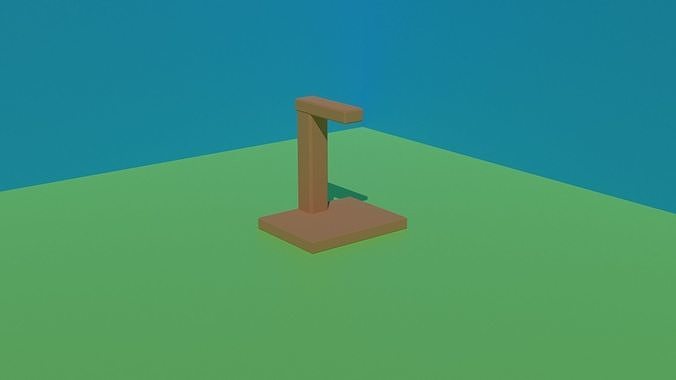 basic stand free VR / AR / low-poly 3D model | CGTrader