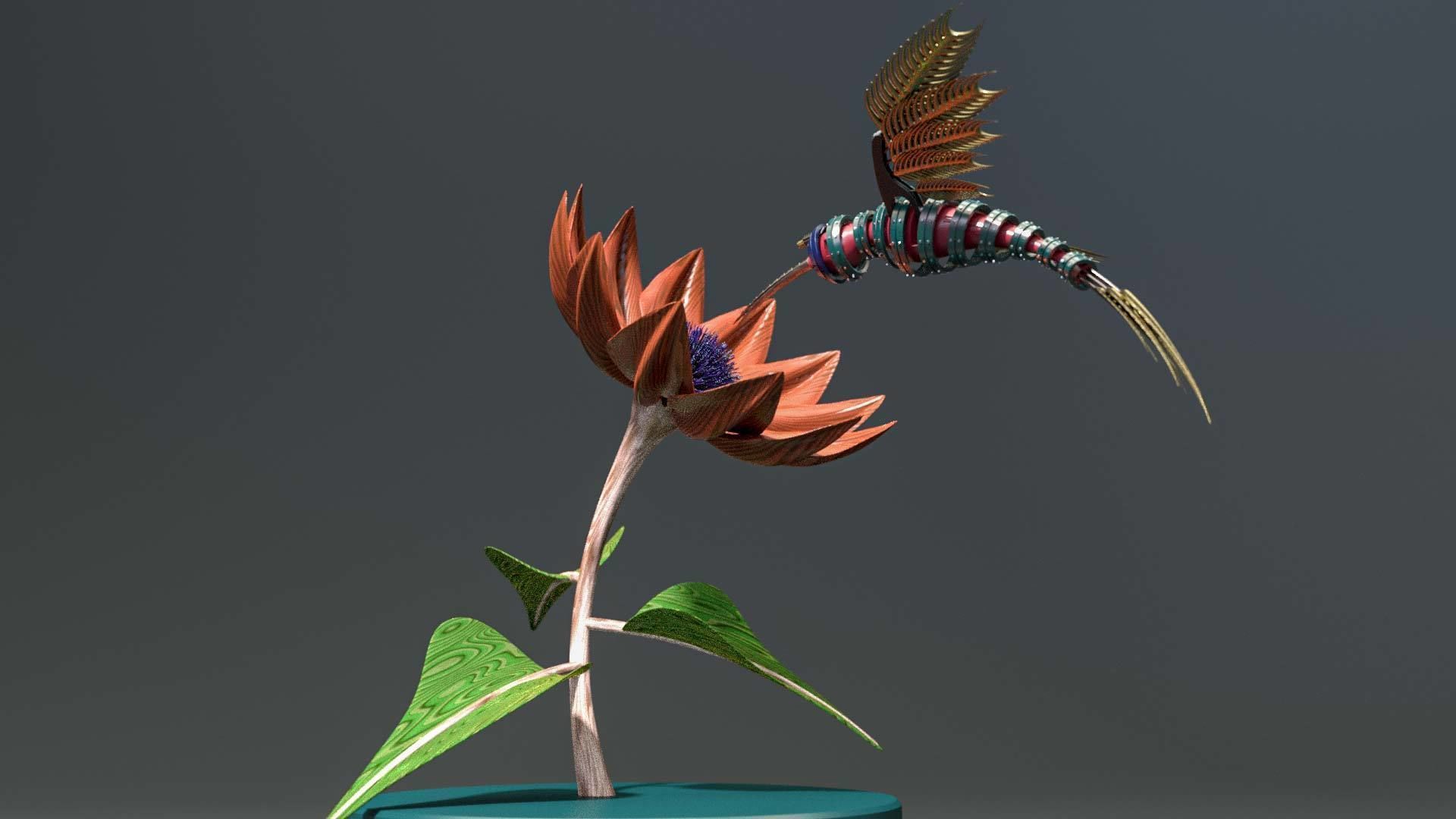 Steampunk Colibri 3D model | CGTrader