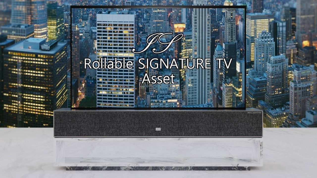 3D model Rollable SIGNATURE TV Remote control Shelf SET VR / AR / low ...