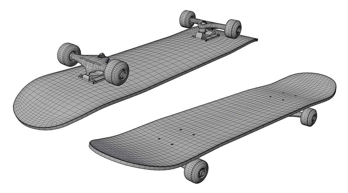 Skateboards BLENDER 3D Model Cycles 3D model | CGTrader