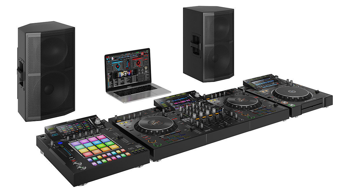 Pioneer Dj Music Set BLENDER 3D Model Cycles 3D model | CGTrader