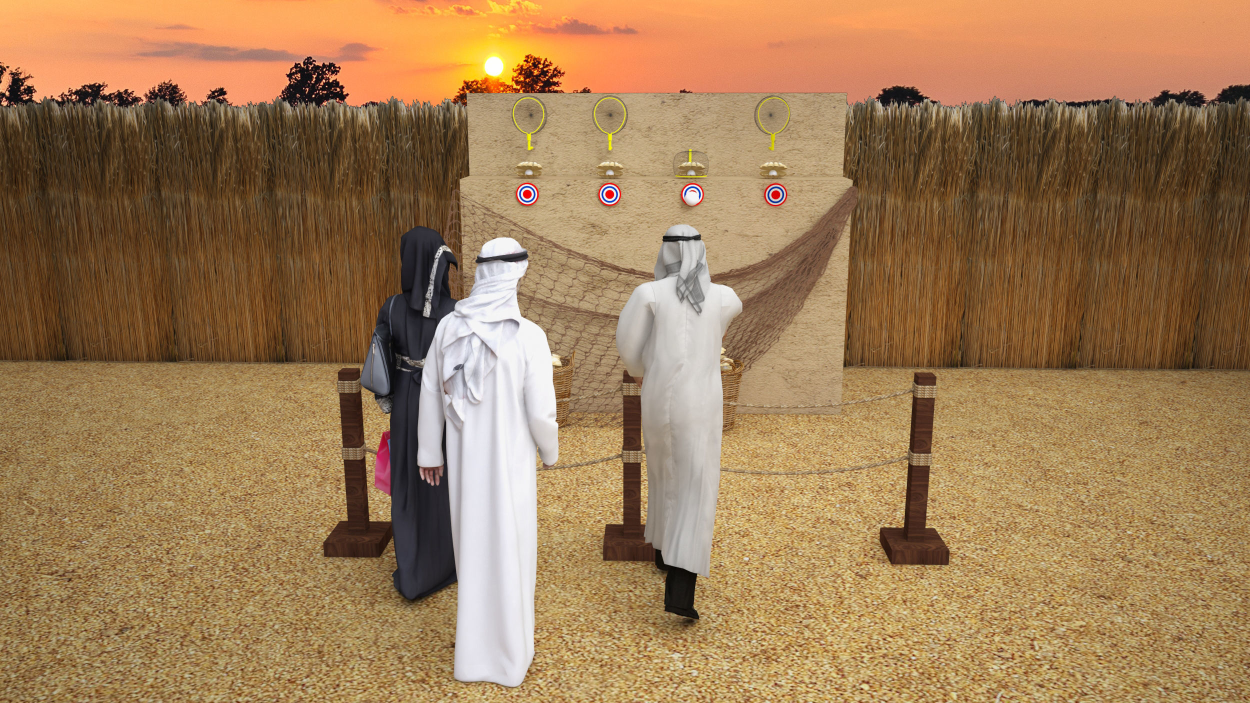 Arabian Village festival 3D model | CGTrader