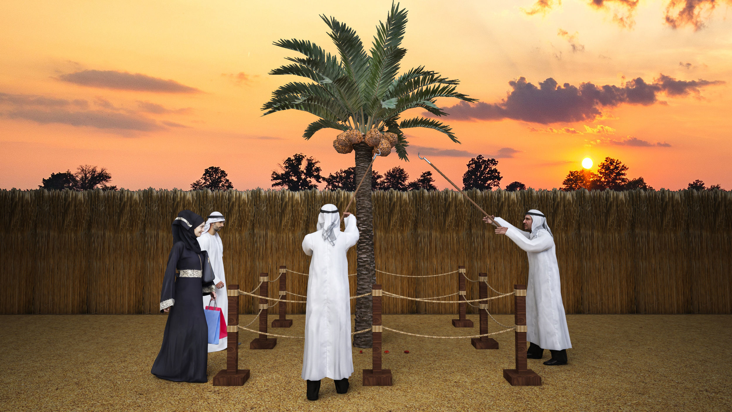 Arabian Village festival 3D model | CGTrader