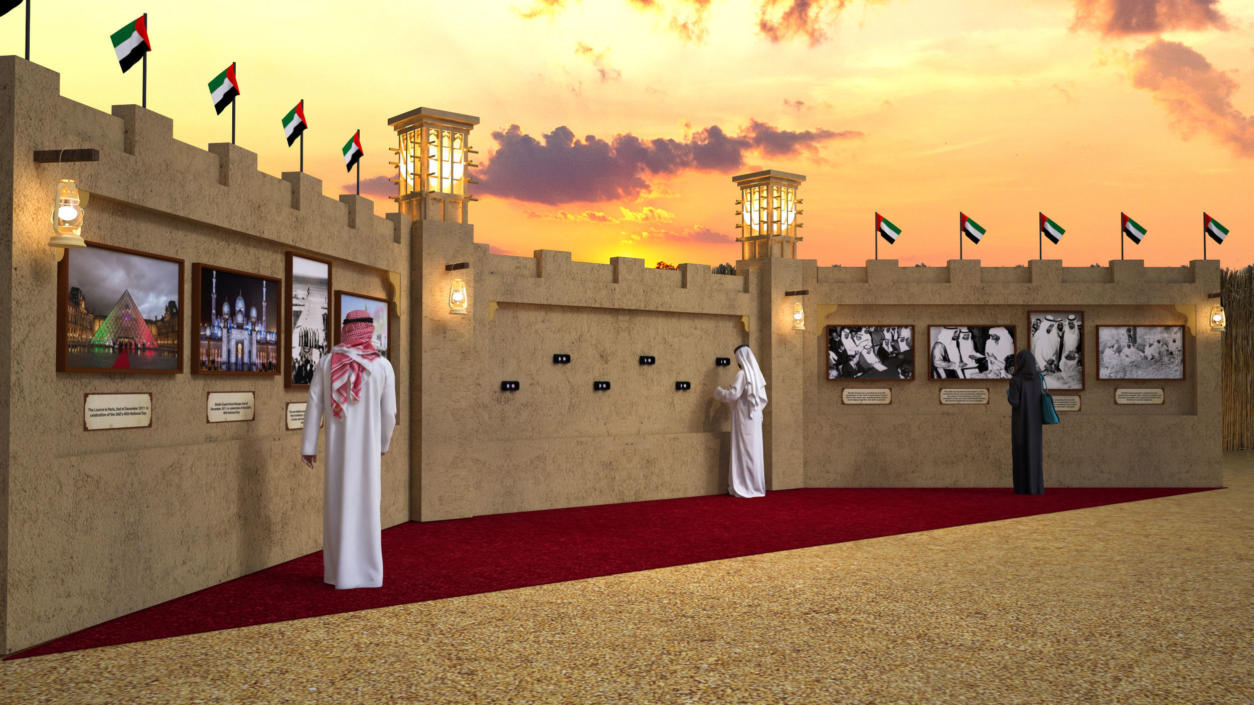 Arabian Village festival 3D model | CGTrader