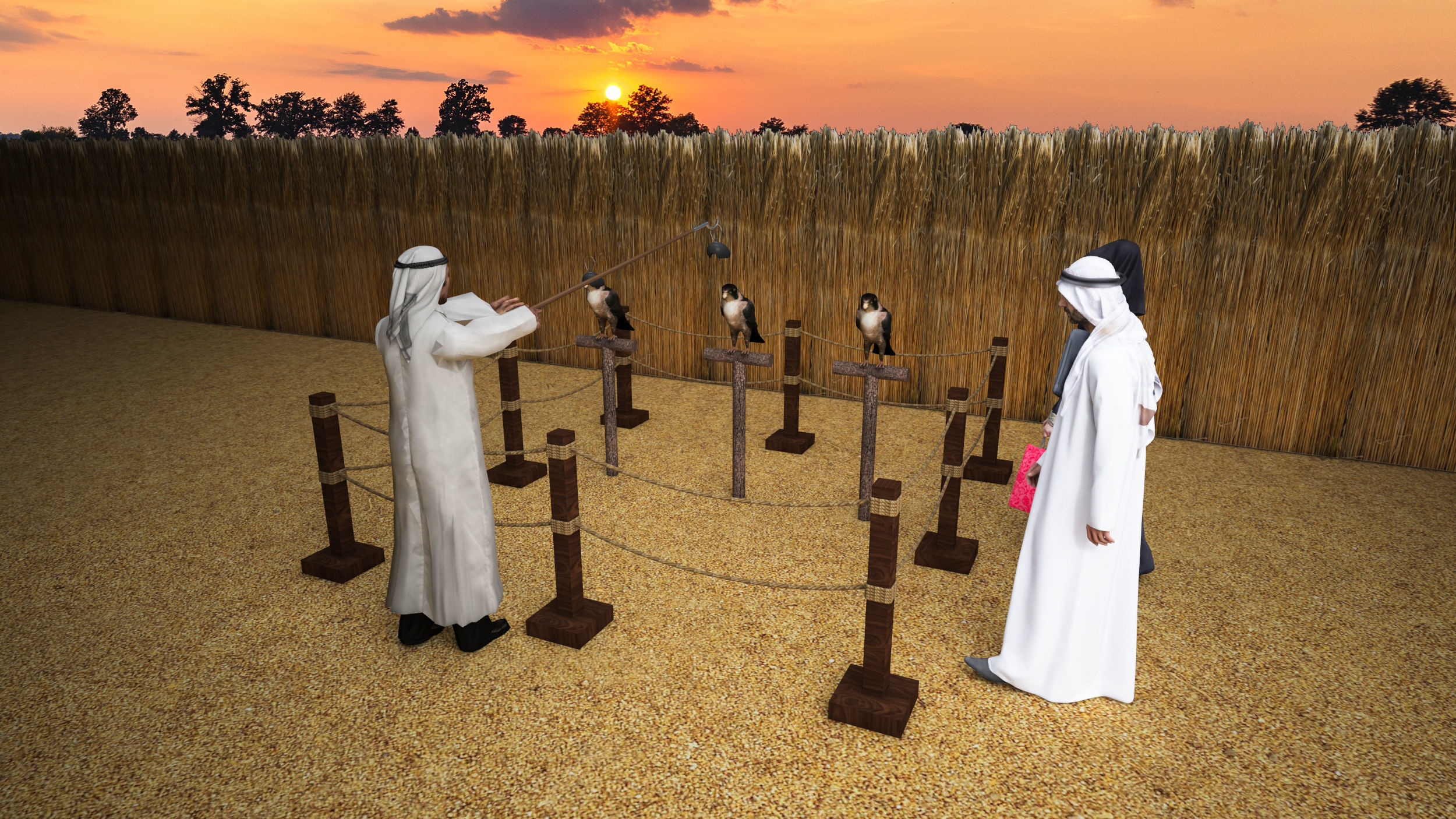 Arabian Village festival 3D model | CGTrader