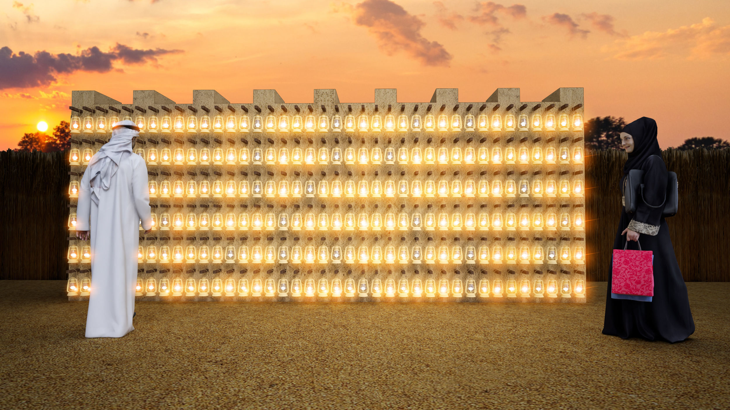 Arabian Village festival 3D model | CGTrader