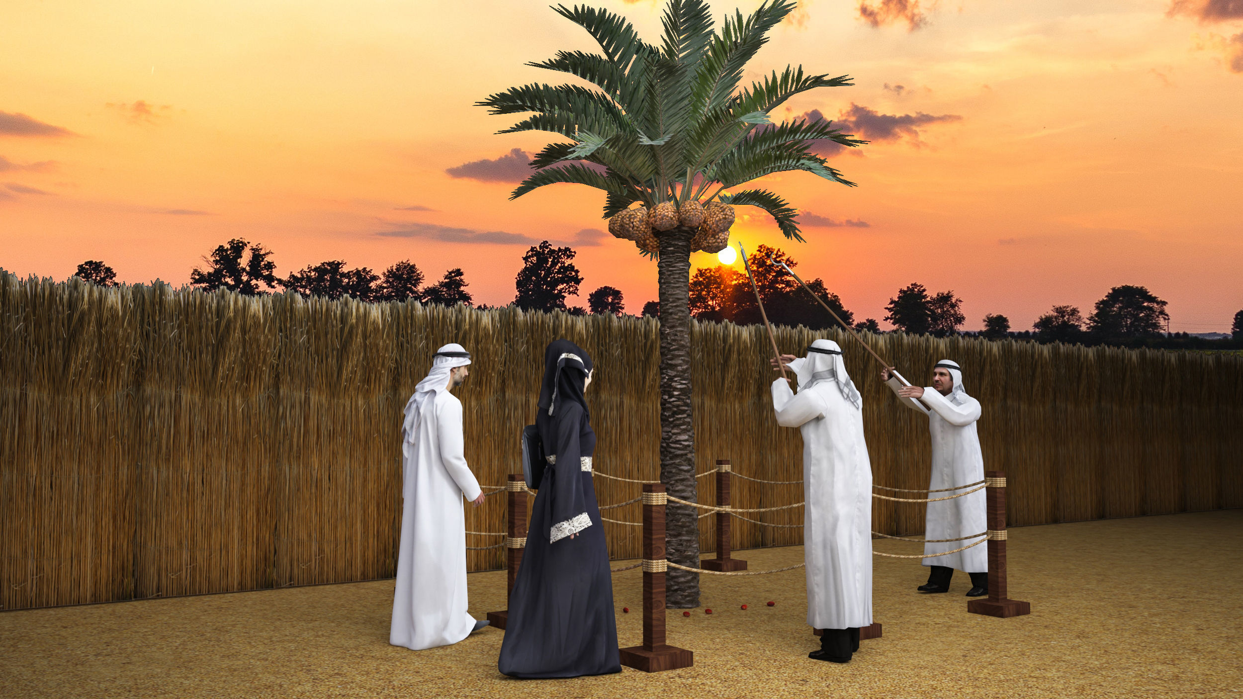 Arabian Village festival 3D model | CGTrader