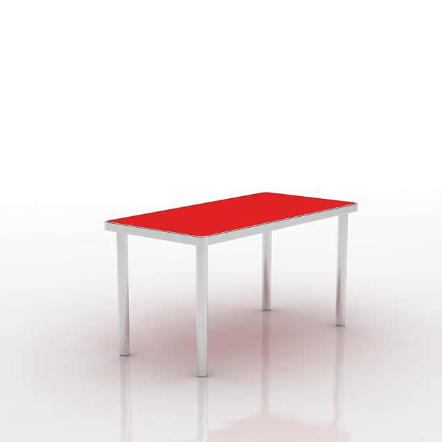 Small Red Table 3D model | CGTrader