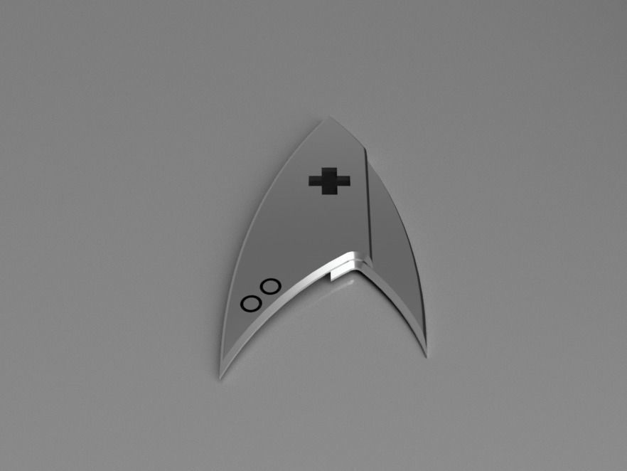 Star Trek Discovery - All Officers Badges 3D model 3D printable | CGTrader