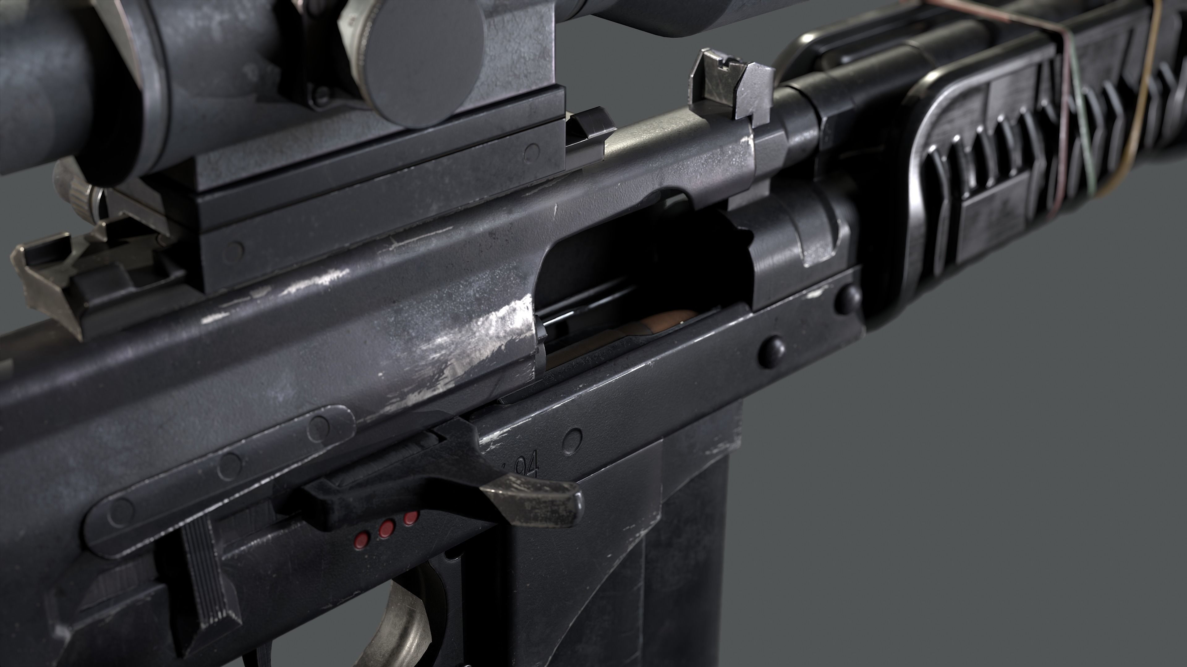 3D model VSK-94 sniper rifle VR / AR / low-poly | CGTrader