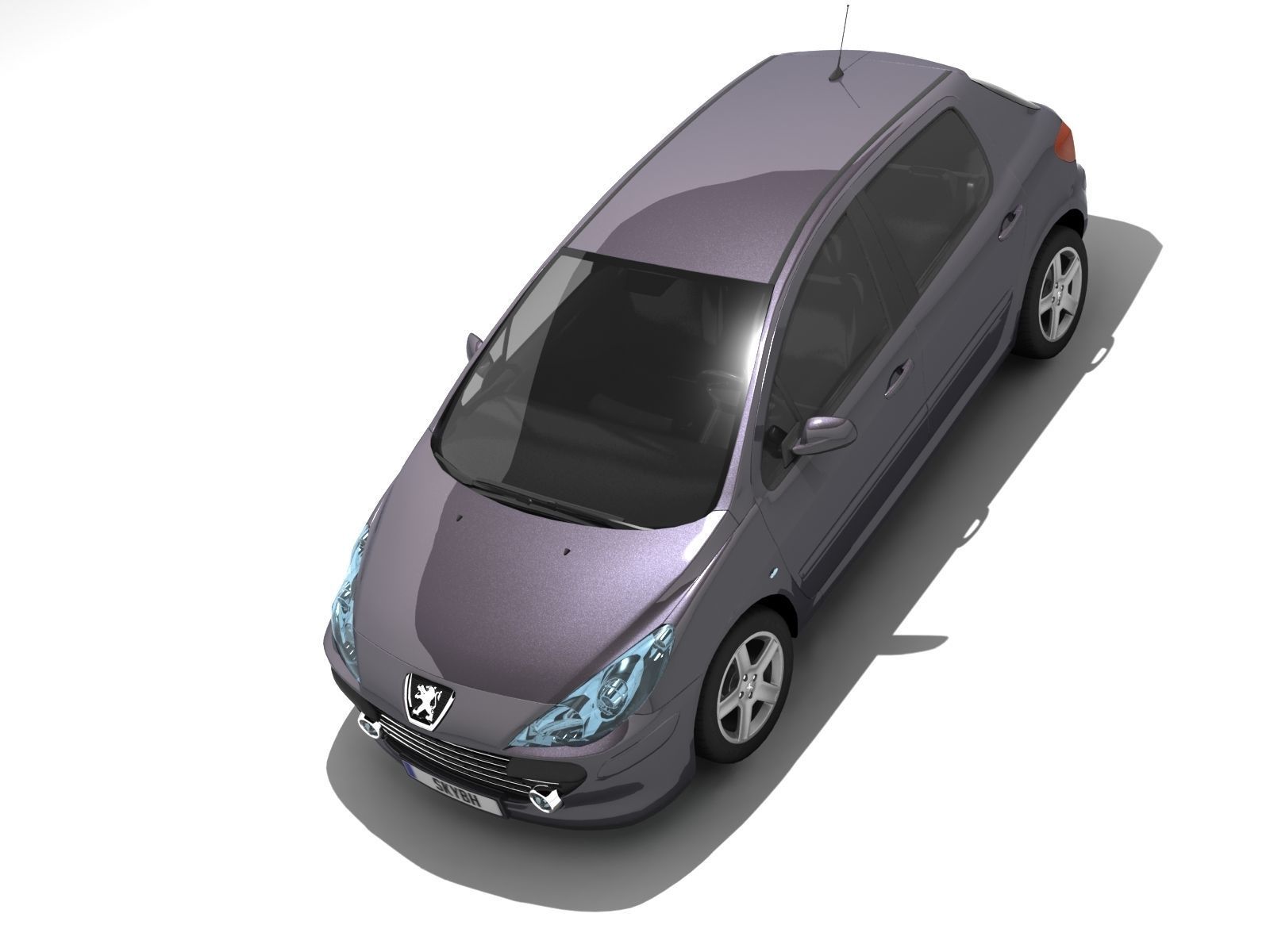 3D model Peugeot 307 Sport pack VR / AR / low-poly | CGTrader