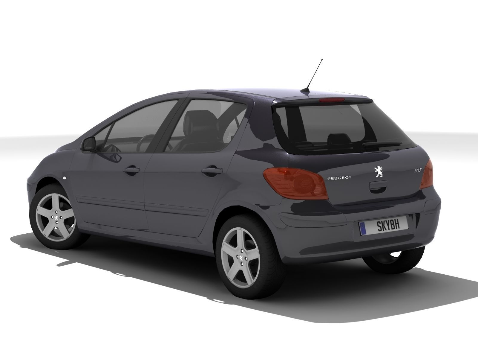 3D model Peugeot 307 Sport pack VR / AR / low-poly | CGTrader