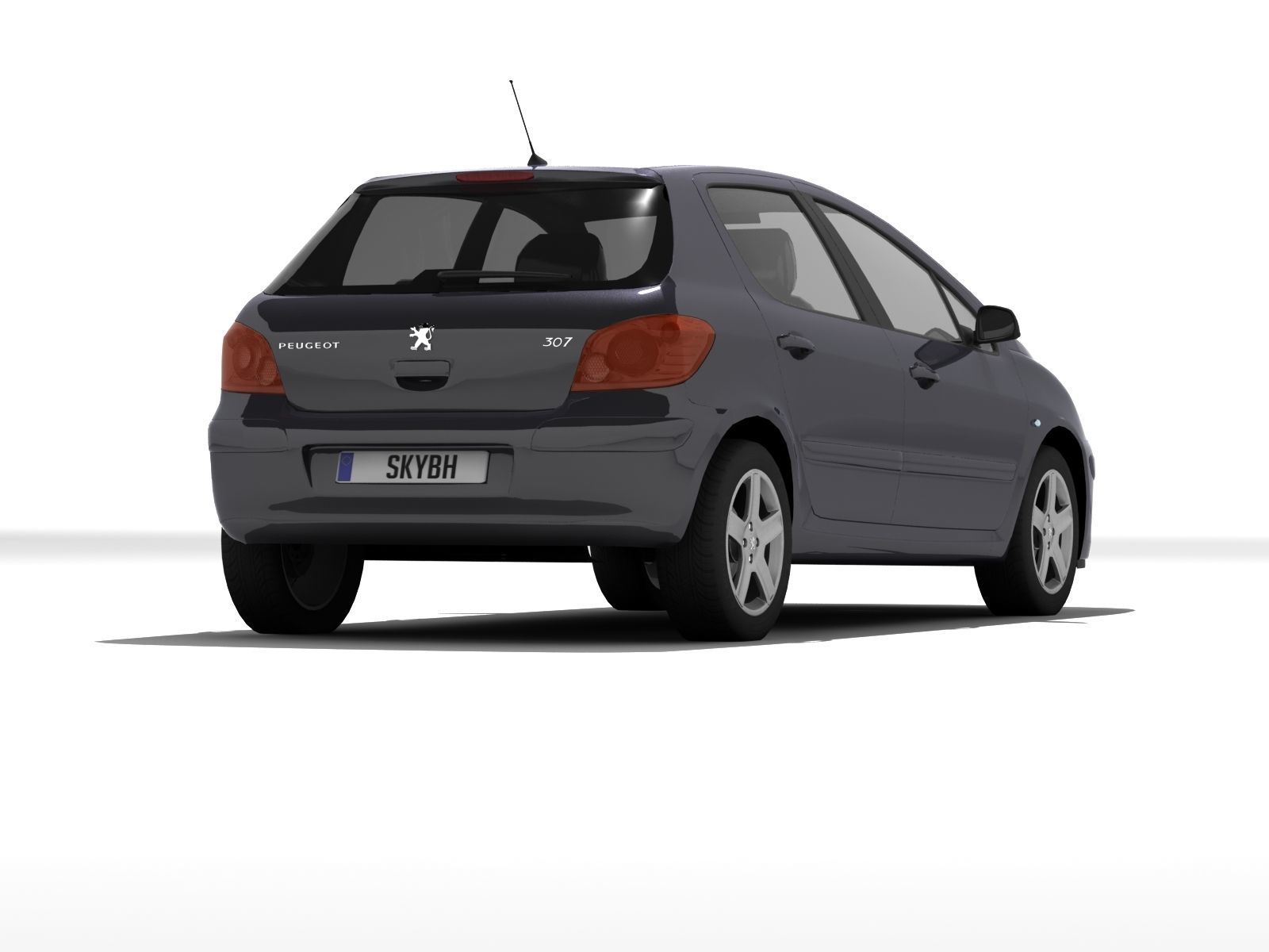 3D model Peugeot 307 Sport pack VR / AR / low-poly | CGTrader