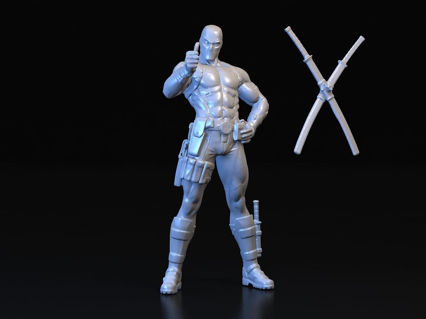 DEADPOOL figure 3D model | CGTrader
