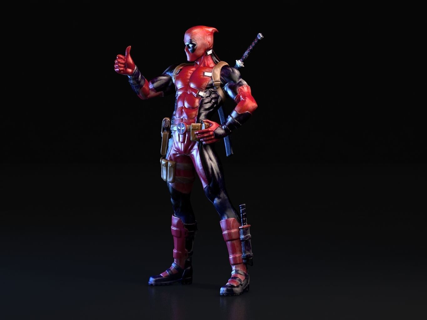 DEADPOOL figure 3D model | CGTrader