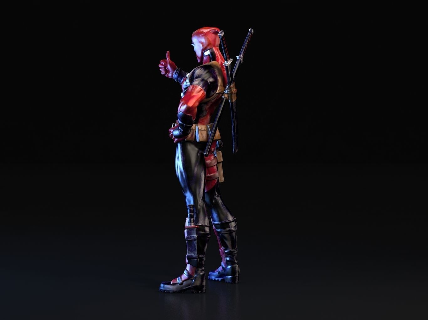 DEADPOOL figure 3D model | CGTrader