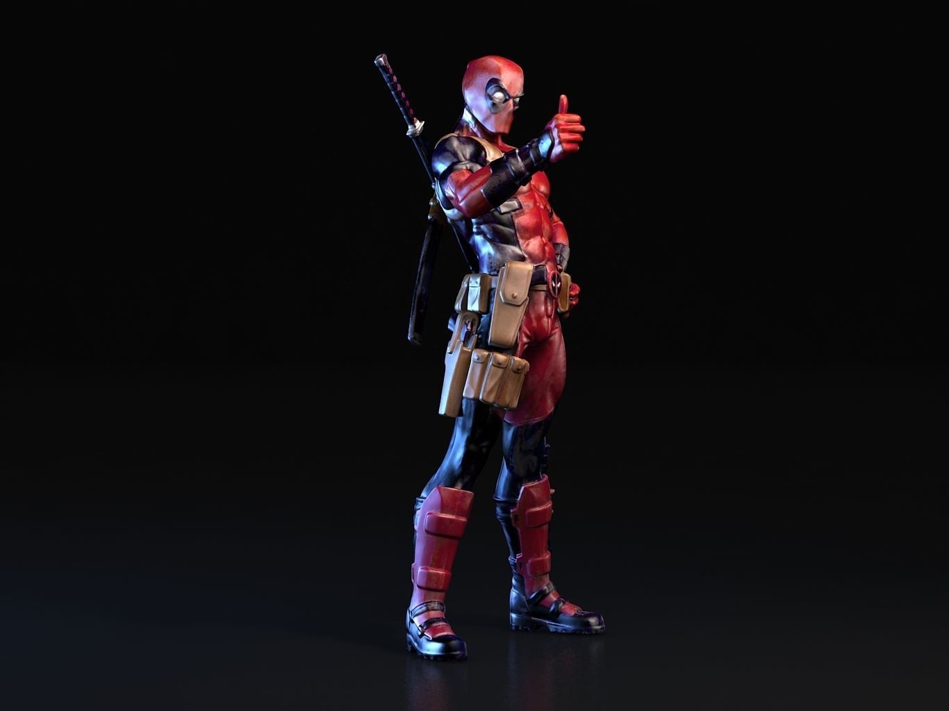 DEADPOOL figure 3D model | CGTrader