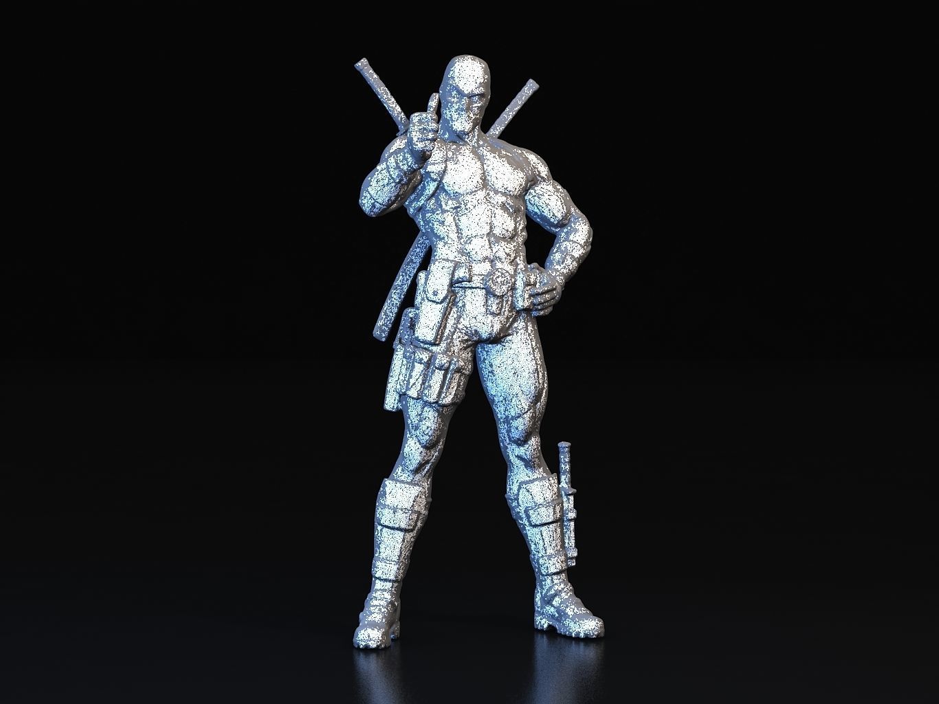 DEADPOOL figure 3D model | CGTrader
