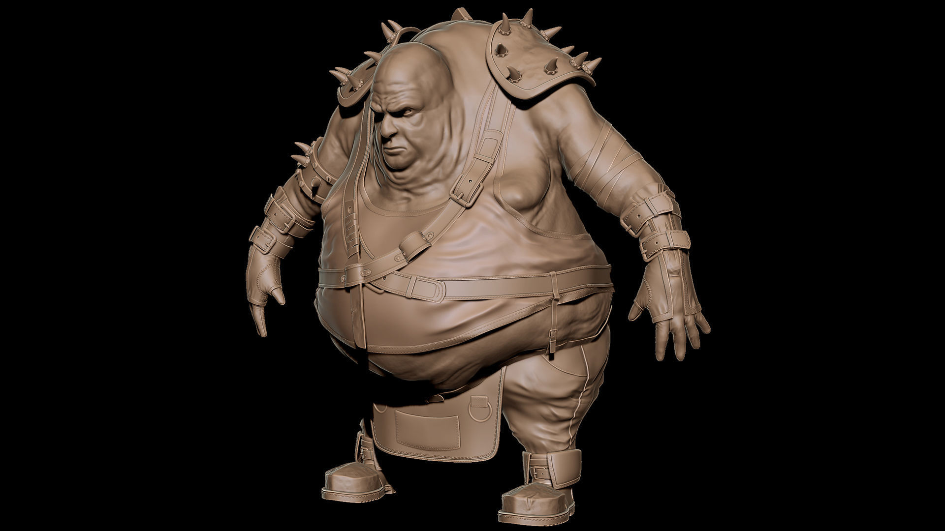 Fat Warrior High poly Zbrush project 3D model | CGTrader