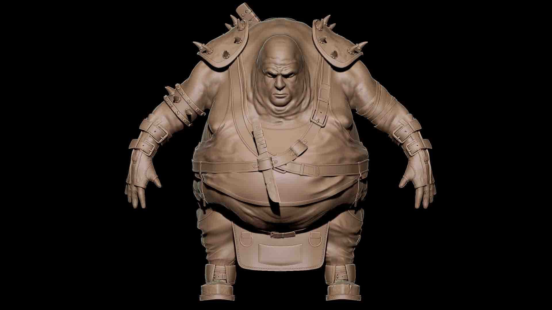 Fat Warrior High poly Zbrush project 3D model | CGTrader