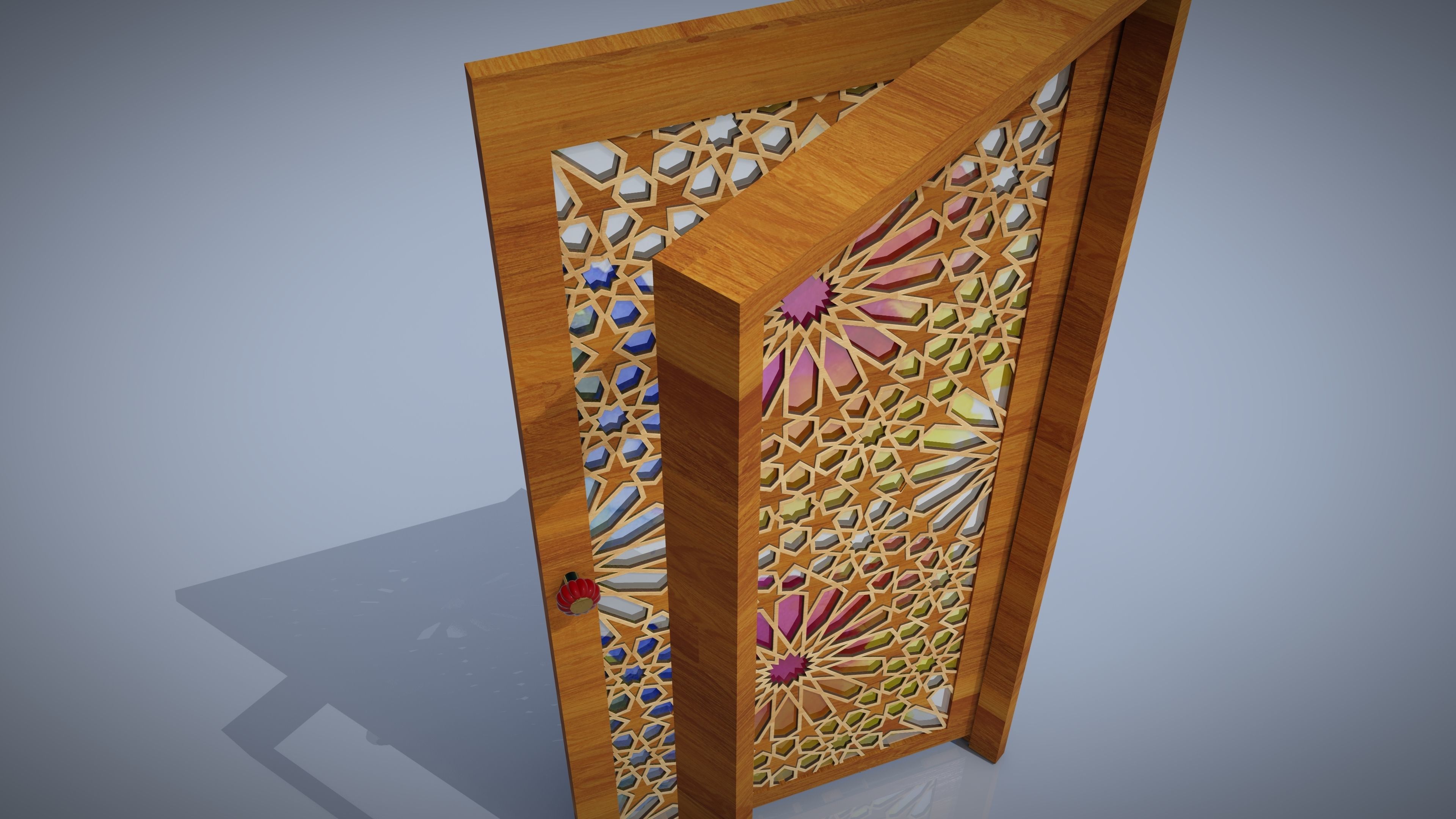 Arabesque Door free 3D model | CGTrader