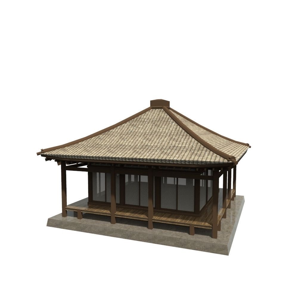 3D model Asian Dojo VR / AR / low-poly | CGTrader