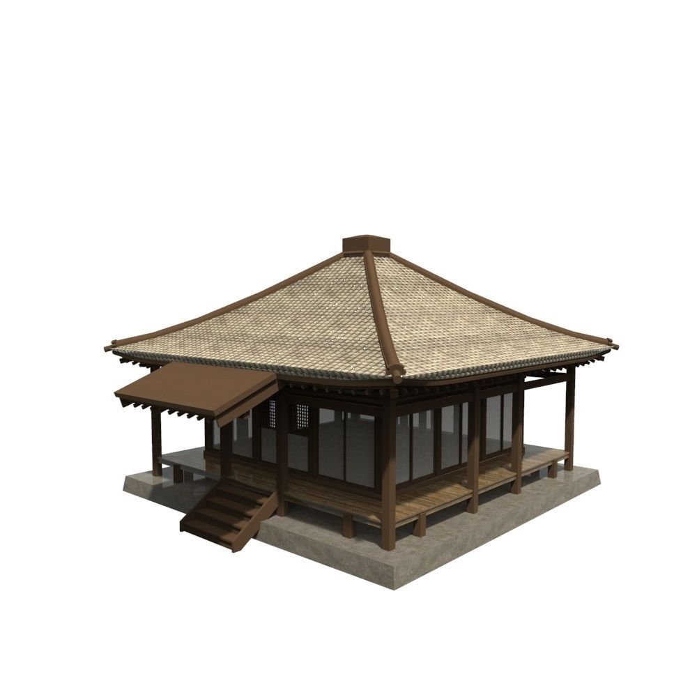 3D model Asian Dojo VR / AR / low-poly | CGTrader